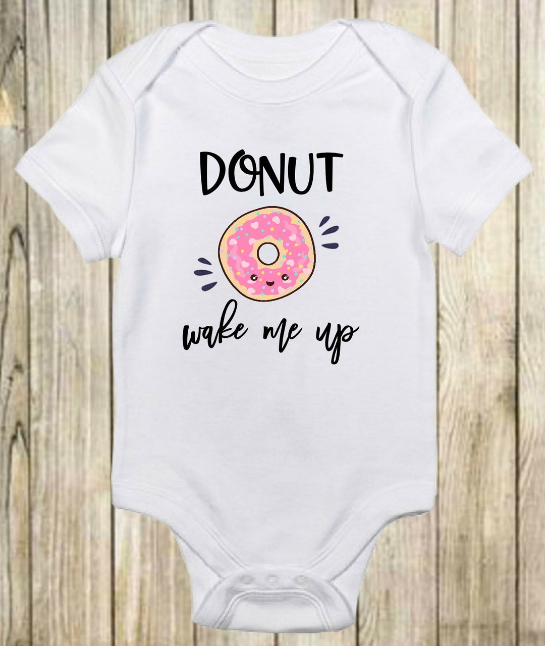 Funny Donut Bodysuit, Donut Wake Me Up, Donut Shirt, Baby Shower Gift ...