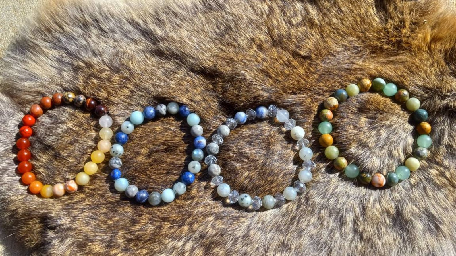 Set of Earth Elements Grounding Gemstone Bracelets earth - Etsy