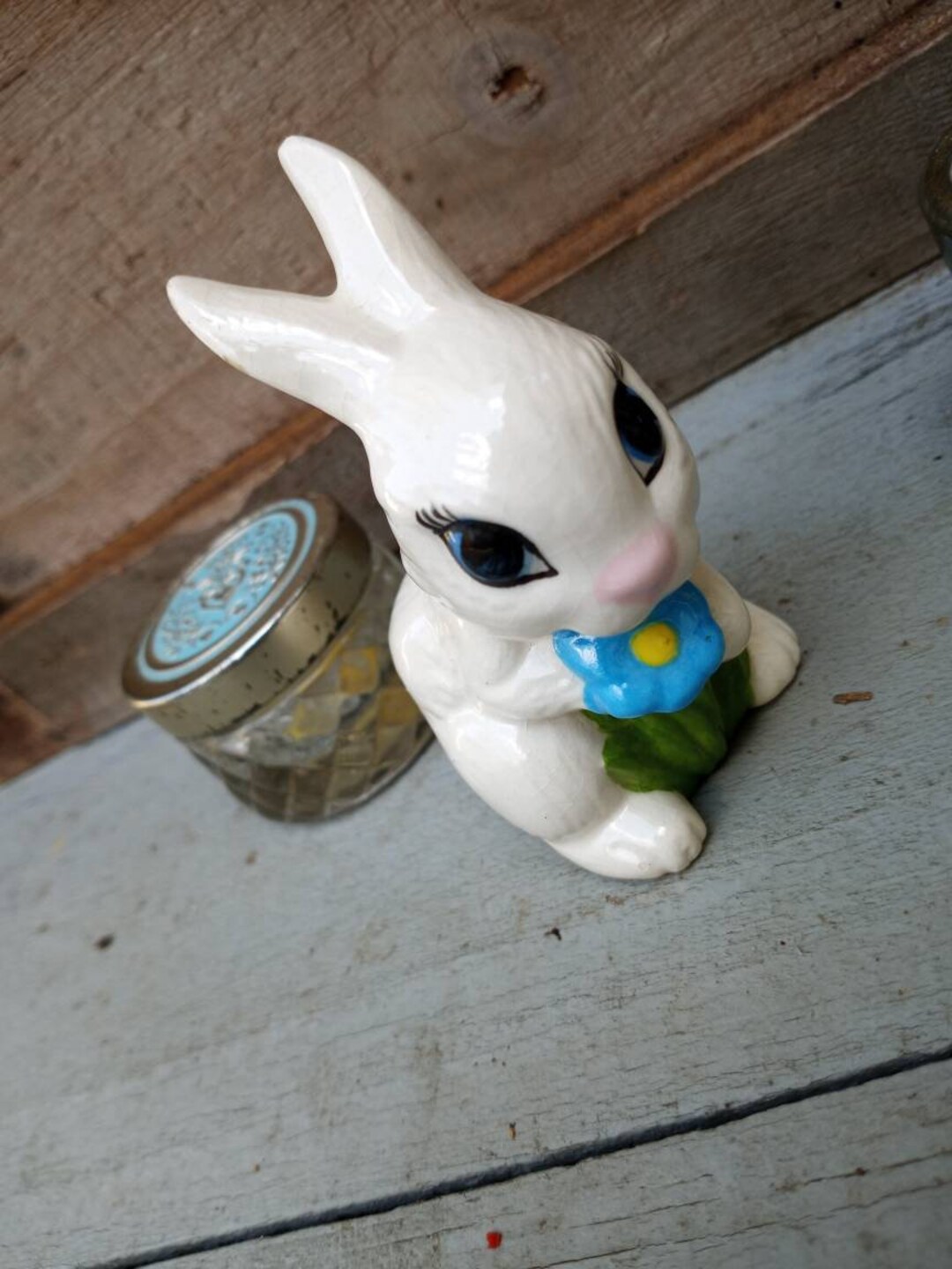 Vintage Ceramic Rabbit Figurines - Etsy