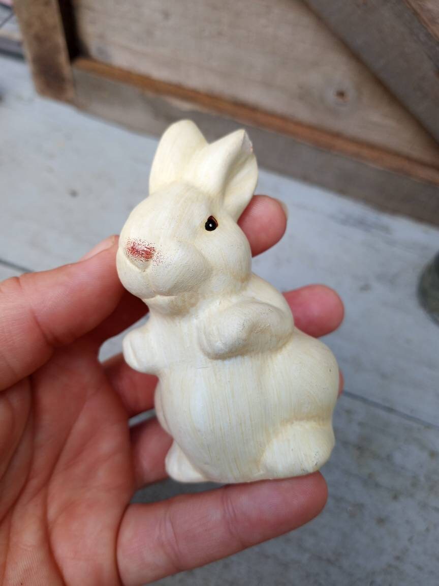 Vintage Ceramic Rabbit Figurines - Etsy