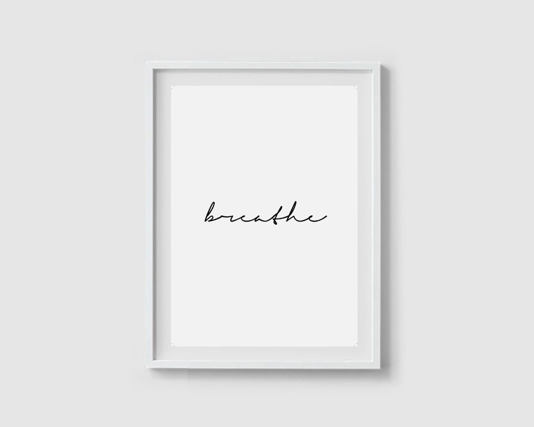 Breathe Print Breathe Printable Scandinavian Print Fashion Print Modern ...