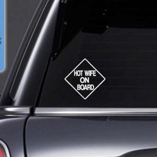 Hot Wife Car Decal Etsy