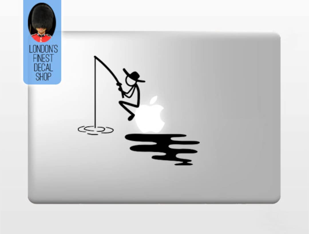 Stickman Fishing - MacBook Vinyl Decal Sticker / Laptop Decal / iPad ...