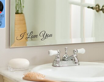 Decal Bathroom Mirror - Etsy