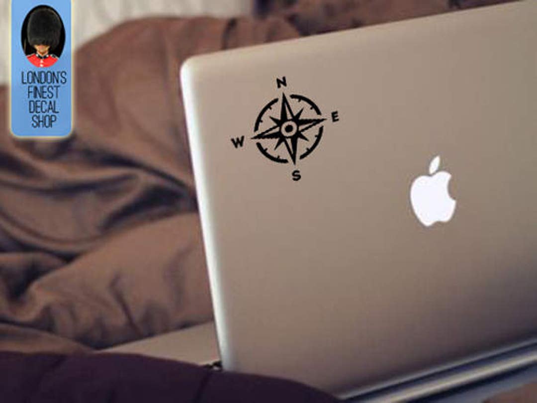 Compass MacBook / Laptop Vinyl Decal - Etsy UK
