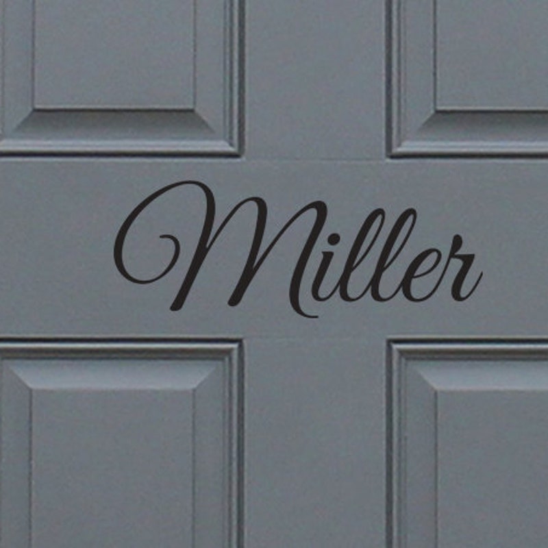 Last Name Wall Decal - Etsy
