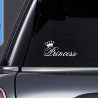 Princess on Board Car Decal / Vinyl Sticker. Fun Baby on Board Car ...