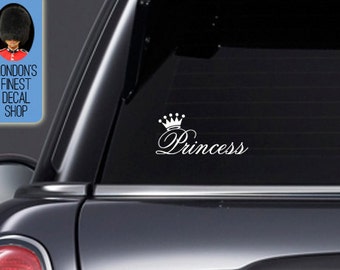 Princess Tiara Auto Die Cut Vinyl Car/truck/window Decal - Etsy