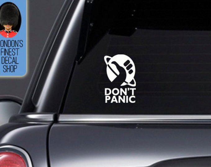 Don't Panic Car Vinyl Decal | Etsy