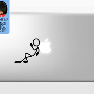 Stickman Leaning - MacBook Vinyl Decal Sticker / Laptop Decal / iPad ...