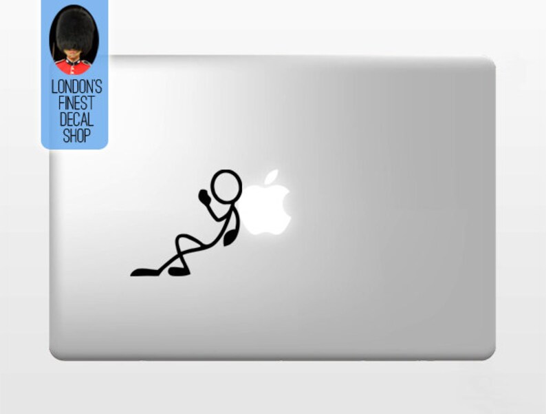 Stickman Leaning - MacBook Vinyl Decal Sticker / Laptop Decal / iPad ...