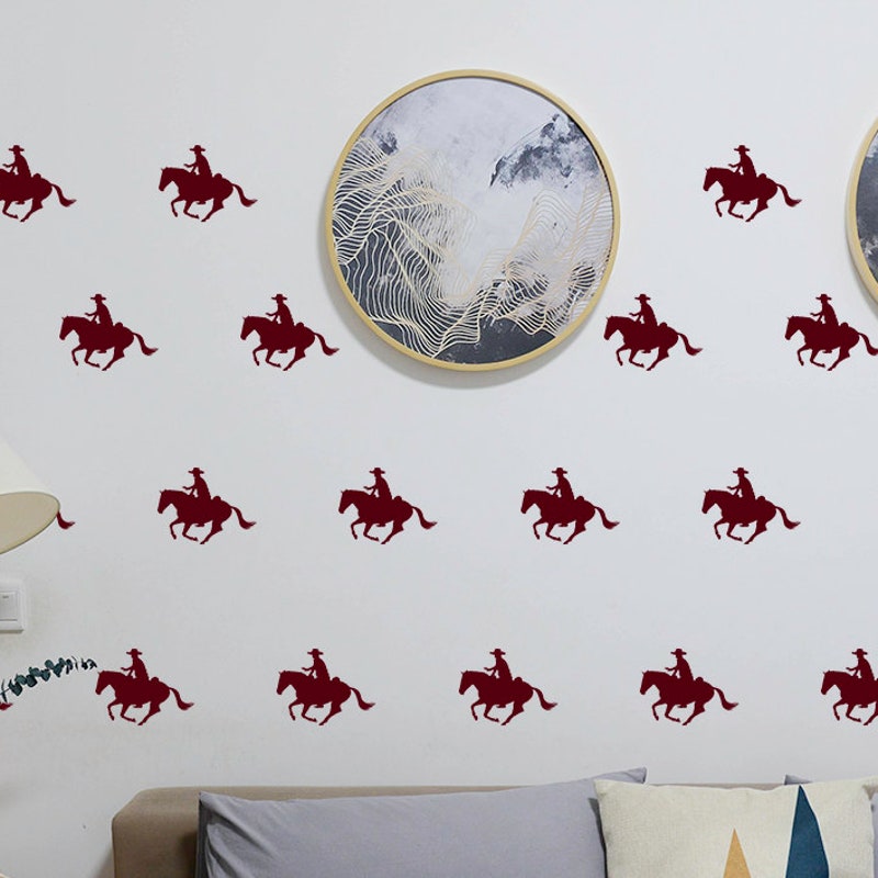 Cowboy Wall Decal - Etsy