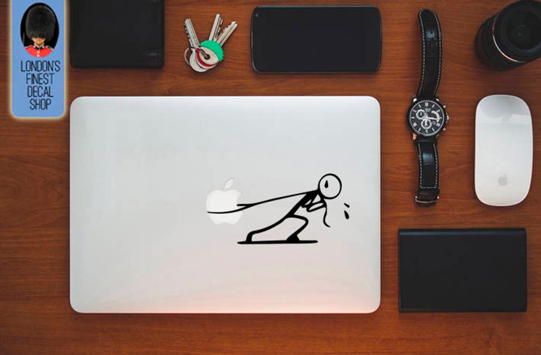 Stickman Working - MacBook Vinyl Decal Sticker / Laptop Decal / iPad ...