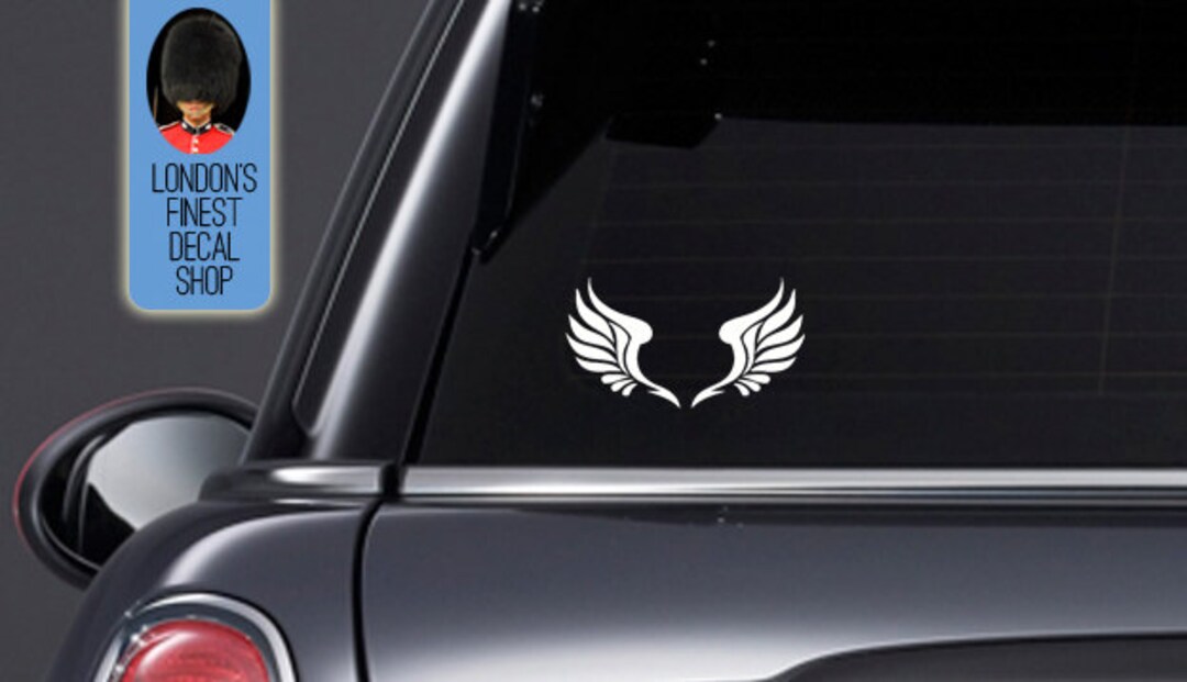 Angel Wings - Car Vinyl Decal - Etsy UK