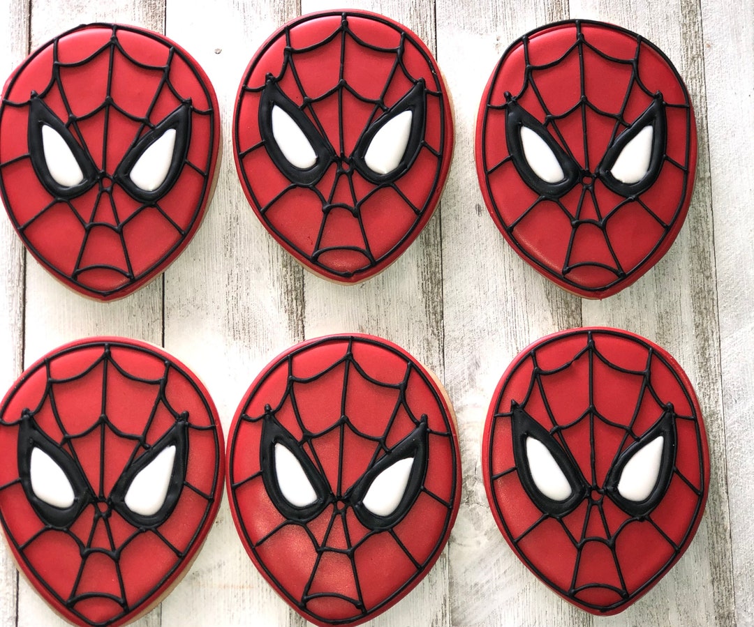 Spider-man Cookies - Etsy
