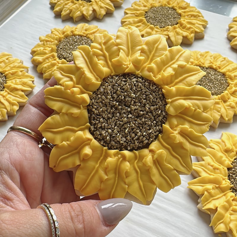 Sunflower Cookie - Etsy