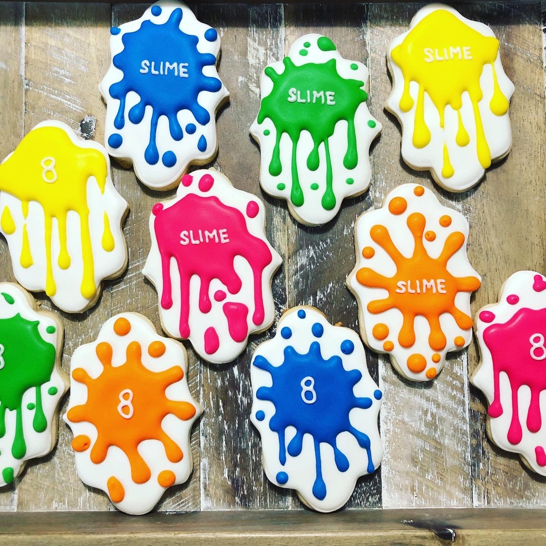 Slime Cookies ! Birthday Cookies - Etsy