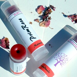 BOGO Natural Vibrant Red Tinted Lip Balm/with Primrose Oil & Zink Oxide ...