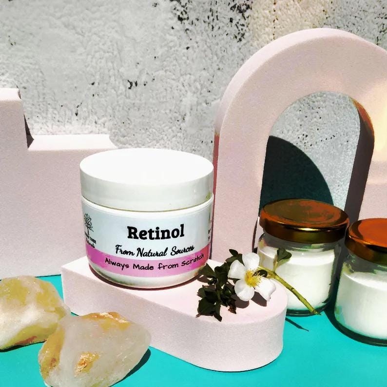Retinol Night Cream / Anti Aging / Retinol From Natural Sources / Self ...