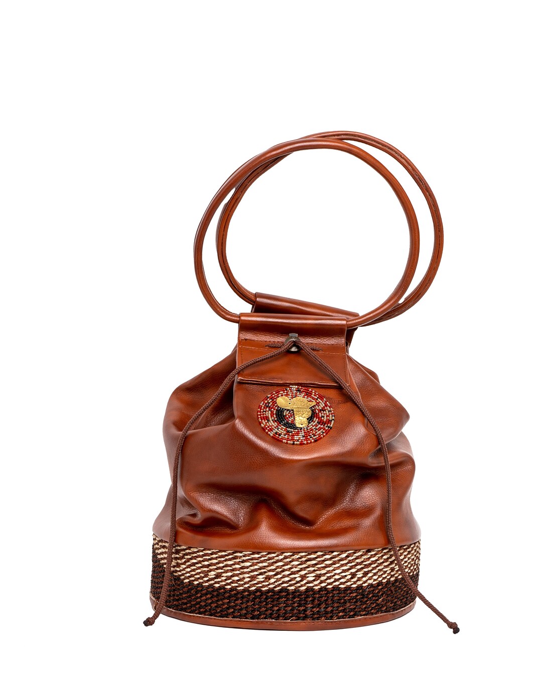 Handmade Leather and Sisal Hand Bag Made in Kenya/ Africa - Etsy