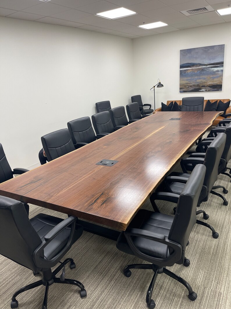 Custom Live Edge Conference Table - Made to Order - Etsy
