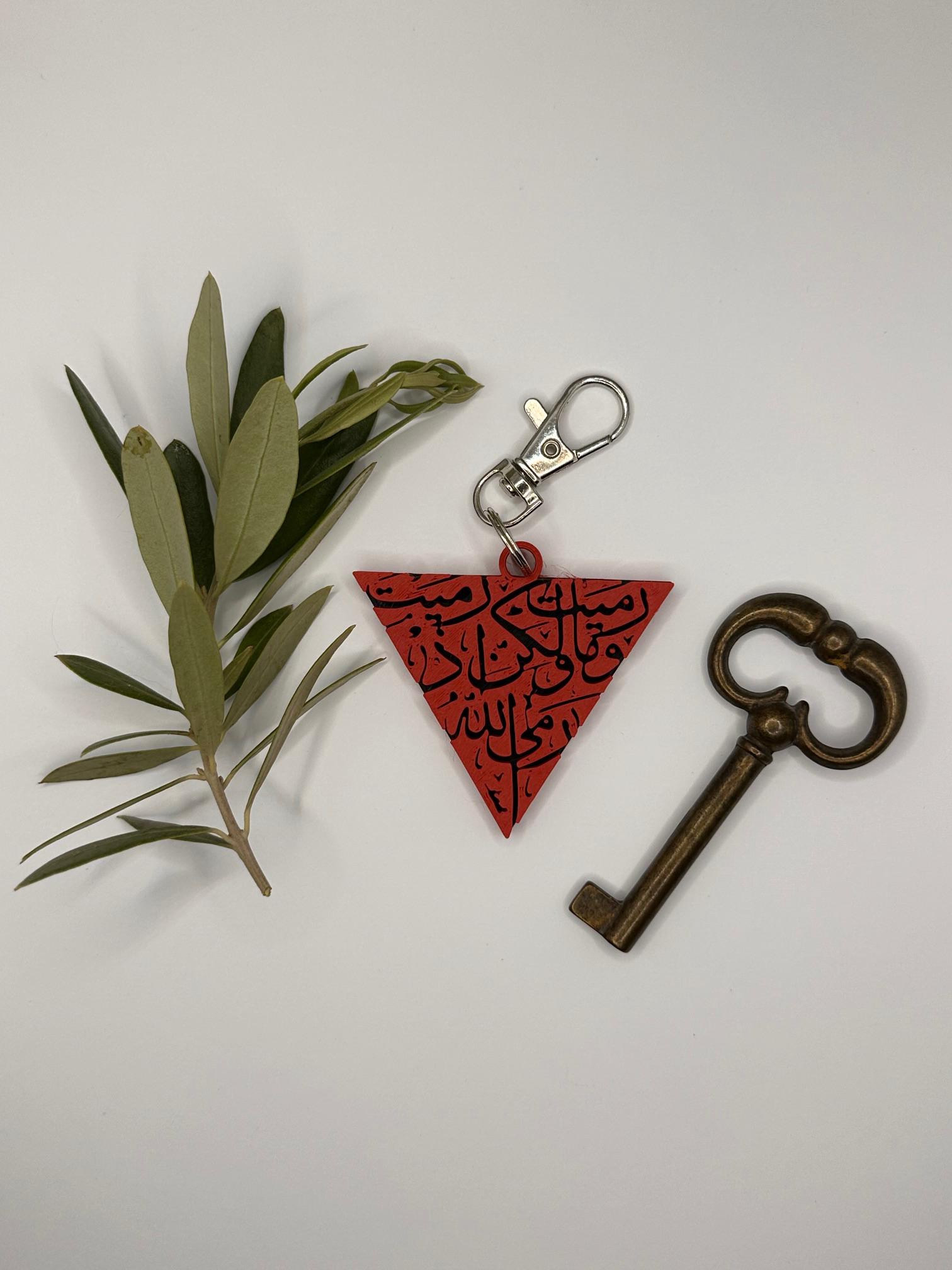 PALESTINE Intifada Red Triangle / Resistance Keychain/free Palestine ...