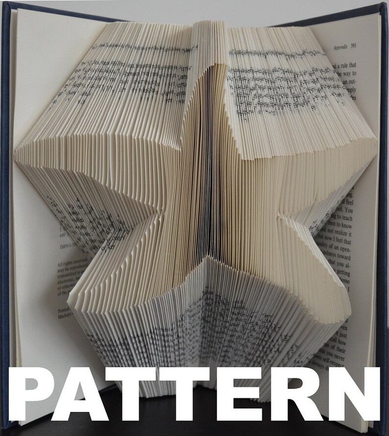 Book Folding Pattern -starfish + Free Instructions - Etsy