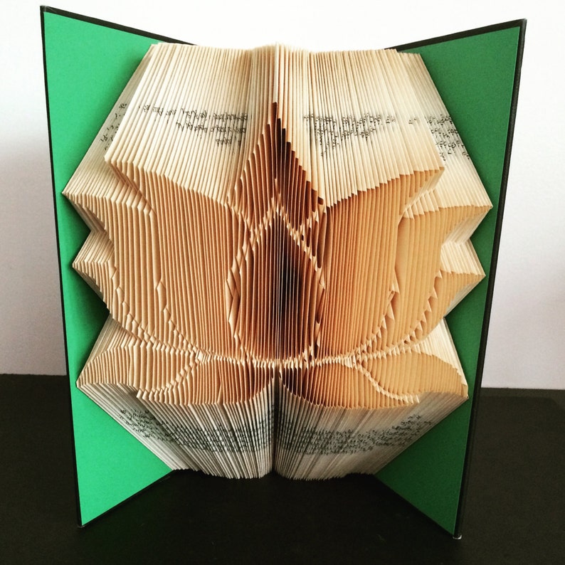 Book Folding Pattern Lotus Flower Free Photo Instructions - Etsy Australia
