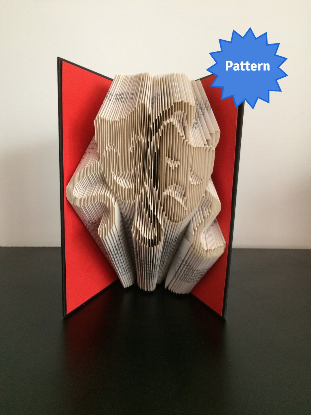 Book Folding Pattern - Theatre Masks + Free Instructions - Etsy
