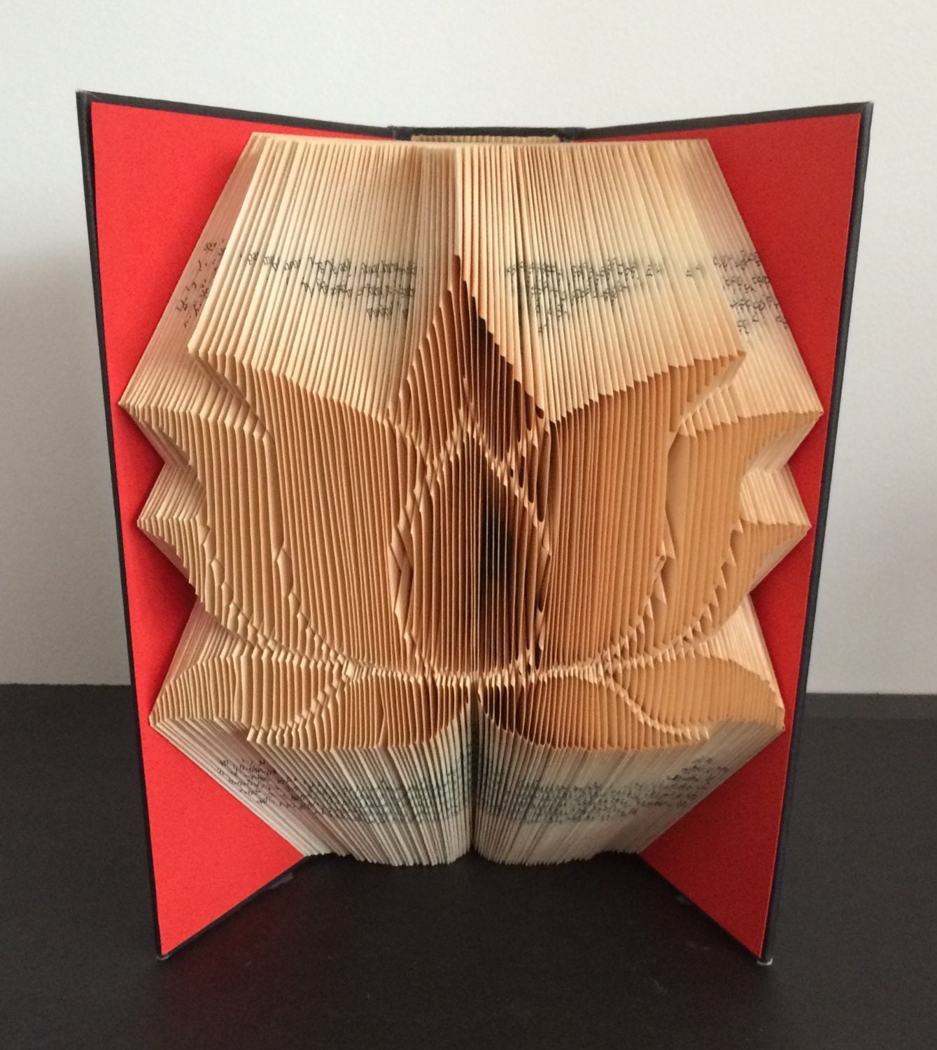 Book Folding Pattern - Lotus Flower + Free Photo Instructions - Etsy ...