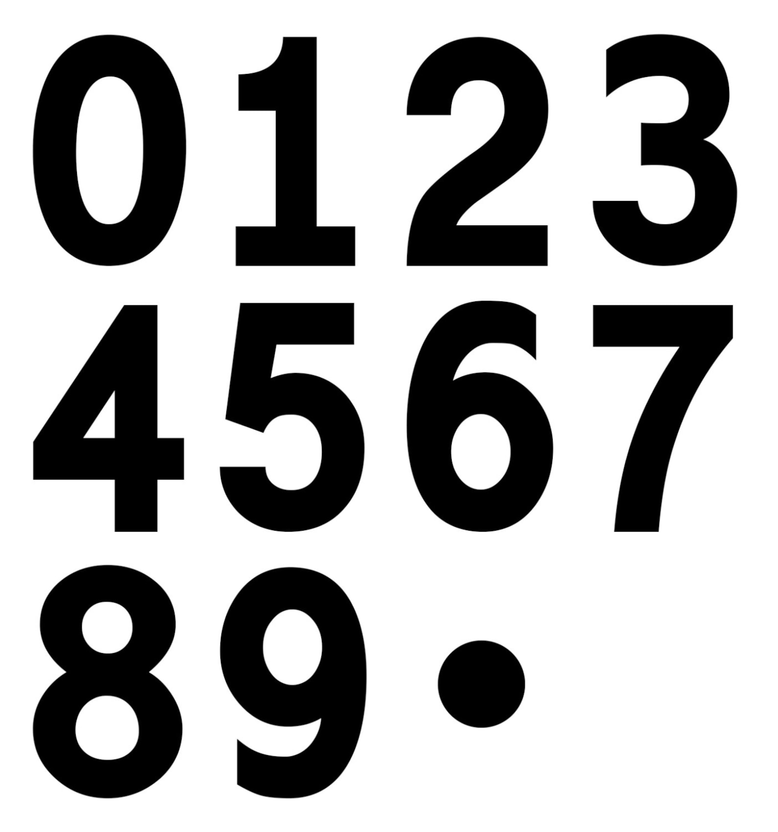 Book Folding Pattern Set of Mini Numbers 0 to 9 Free | Etsy