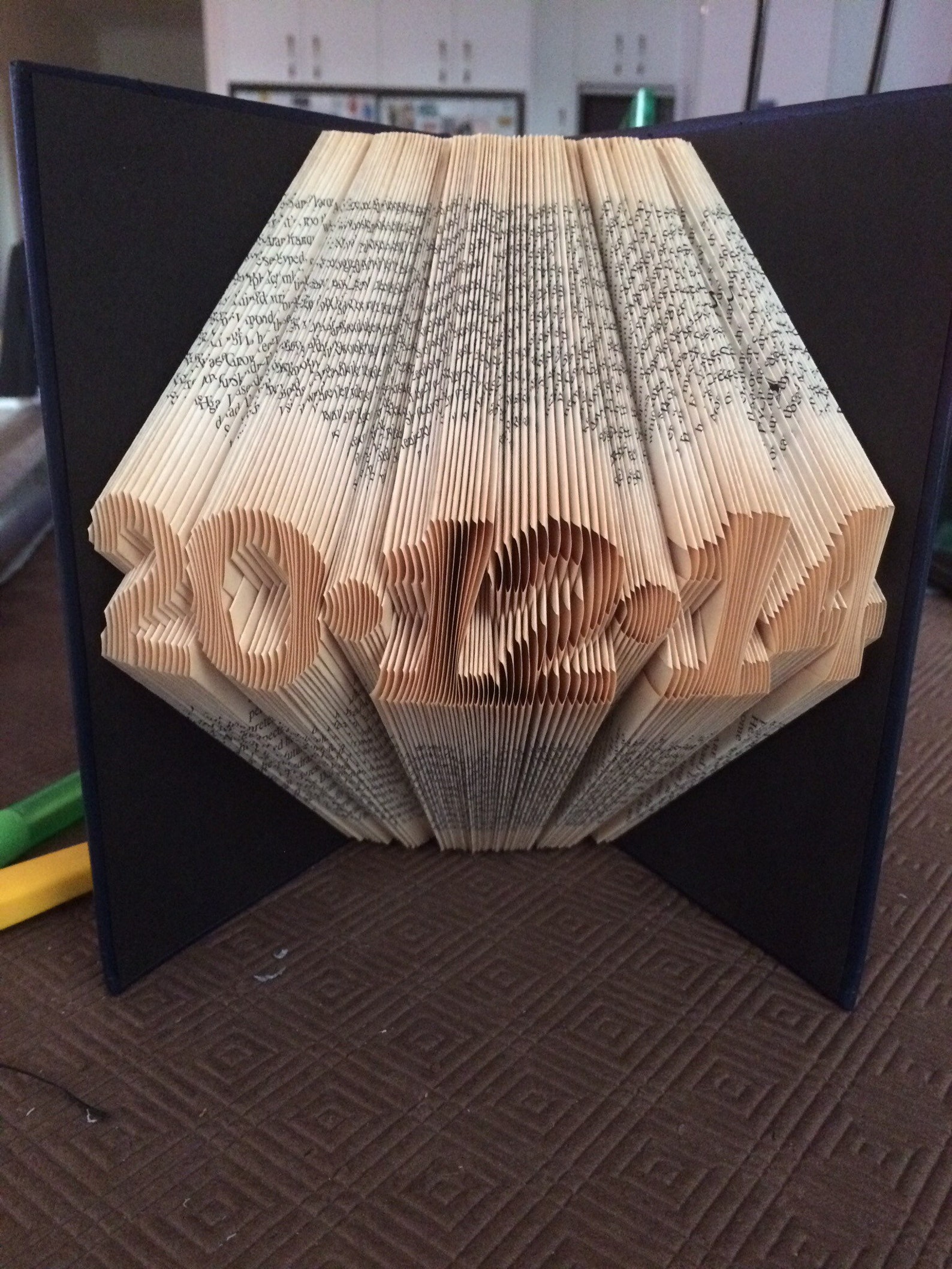 Book Folding Pattern - Set of Mini Numbers 0 to 9 + Free Instructions ...