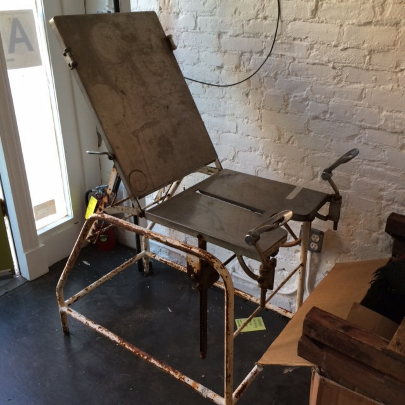 Antique Birthing Chair Table | Etsy