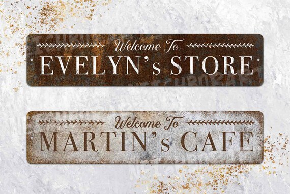 Custom Sign Outdoor Sign Gate Sign Metal Wall Sign | Etsy