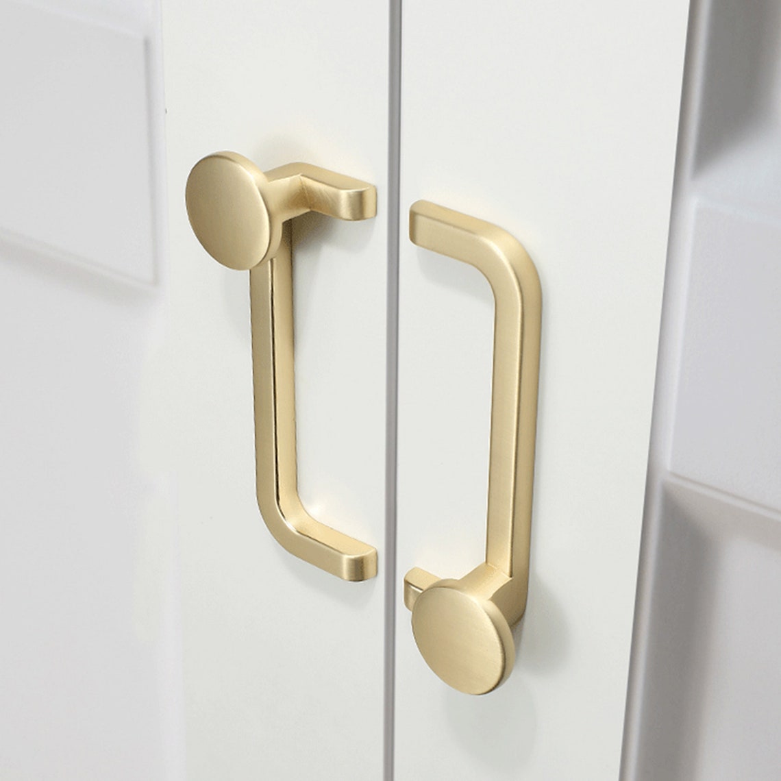 Light Luxury Wardrobe Door Handle Pair Modern Minimalist | Etsy