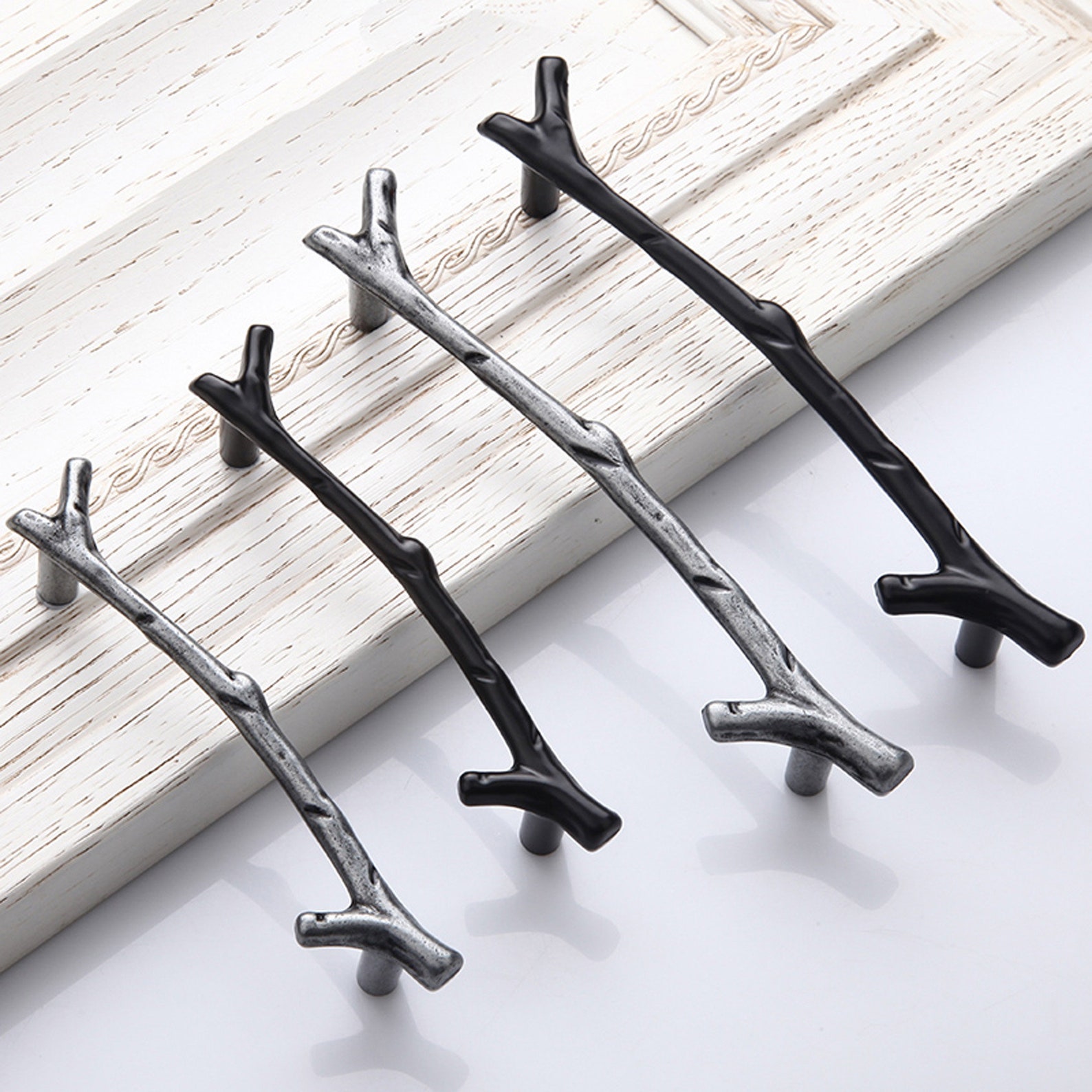 Branch Handle American Black Handle European Cabinet Door - Etsy