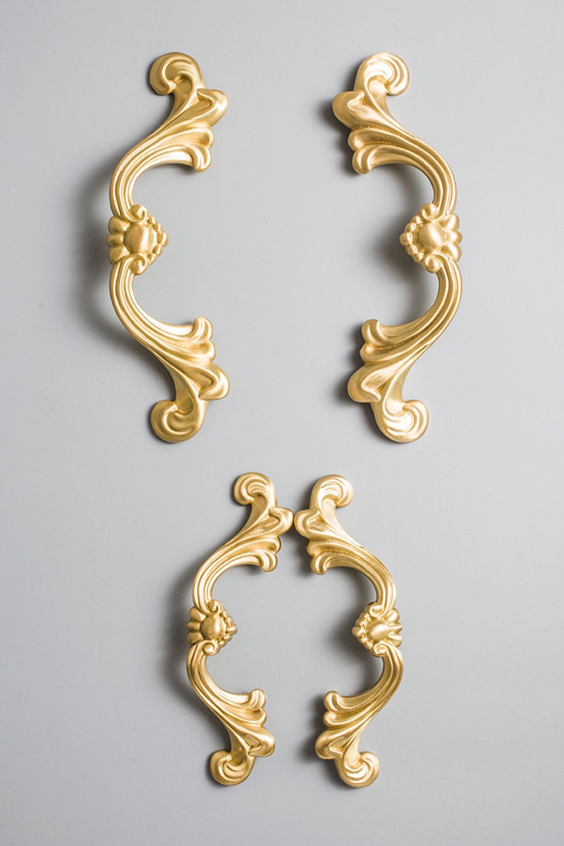 Brass Handle American European-style French Retro Handle - Etsy