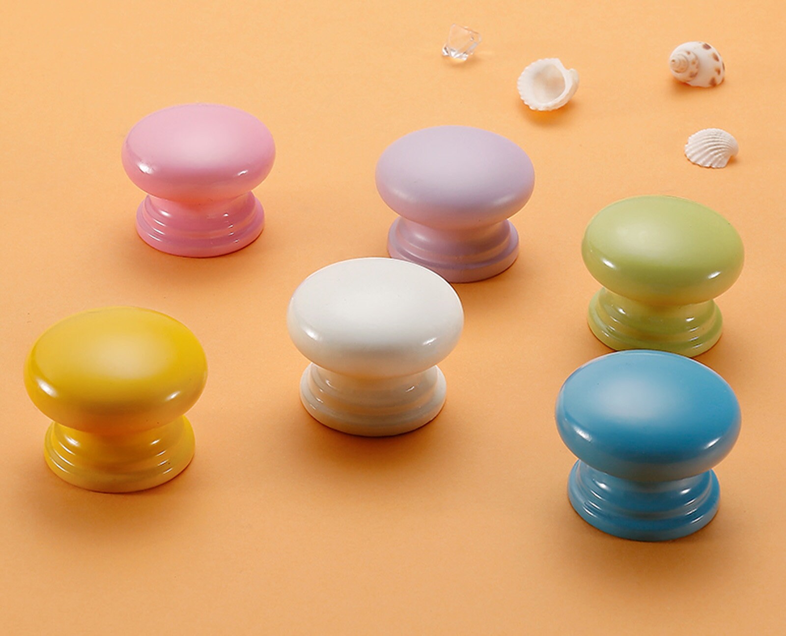 Children's Wardrobe Drawer Handle Blue Log Solid Wood Pink - Etsy