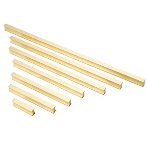 Modern Simple Brass Cabinet Door Handle Straight Strip Solid Cabinet ...
