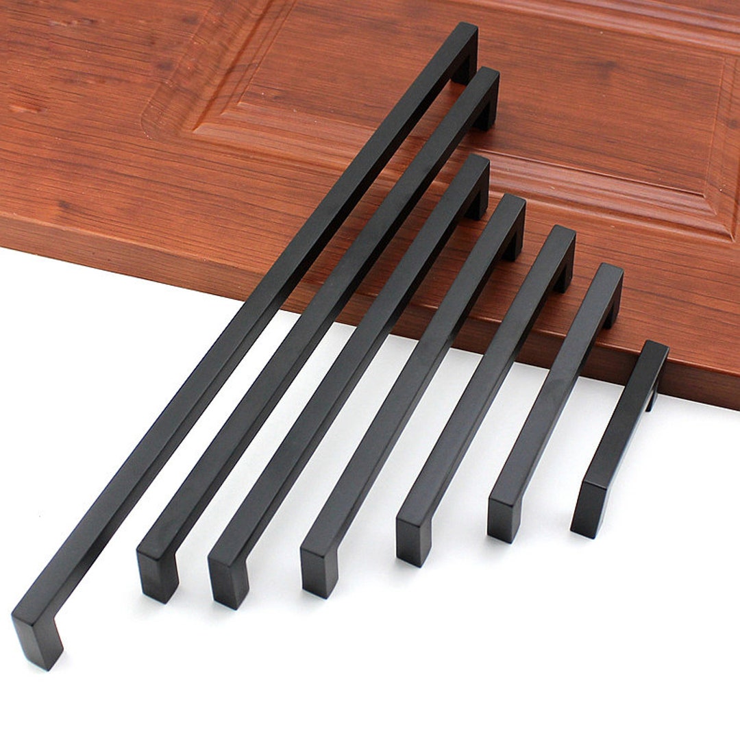 Black Handles Black Drawer Cabinet Rectangular American Wardrobe ...