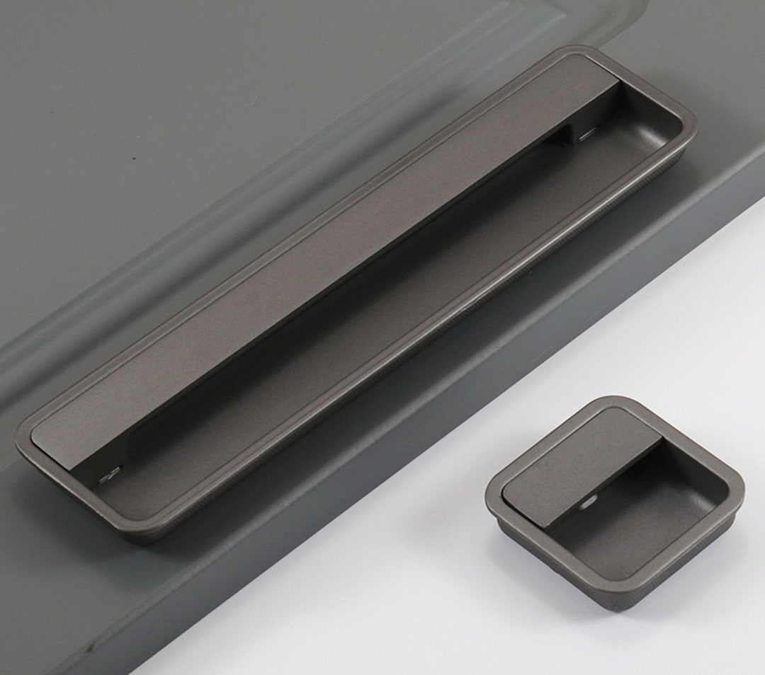 Sliding Doors, Drawers, Concealed Handles, Slotted Embedded Black ...