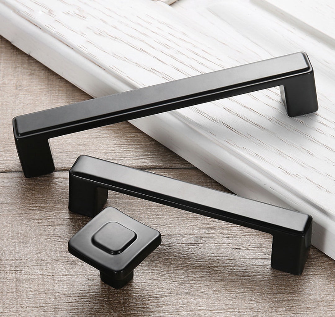 American Matte Black Cabinet Metal Handle Modern Simple - Etsy