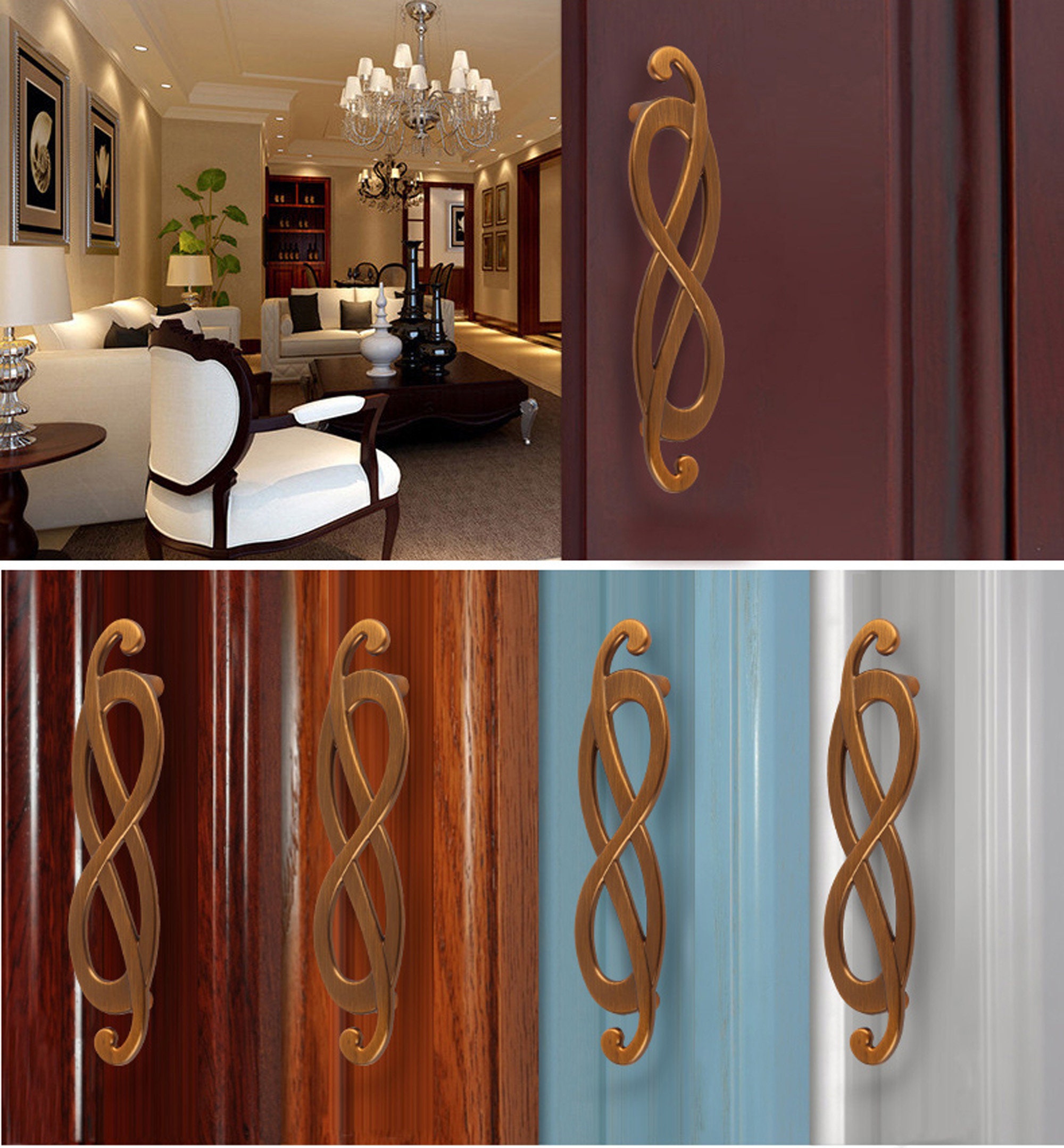 European classical handles wardrobe cupboard door drawer wine | Etsy