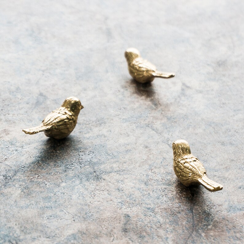 American Retro Copper Bird Handle Nordic Wardrobe Door Shoe | Etsy