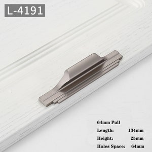 Modern Simple Silver Cabinet, Wardrobe, Drawer Handle, Nordic Kitchen ...