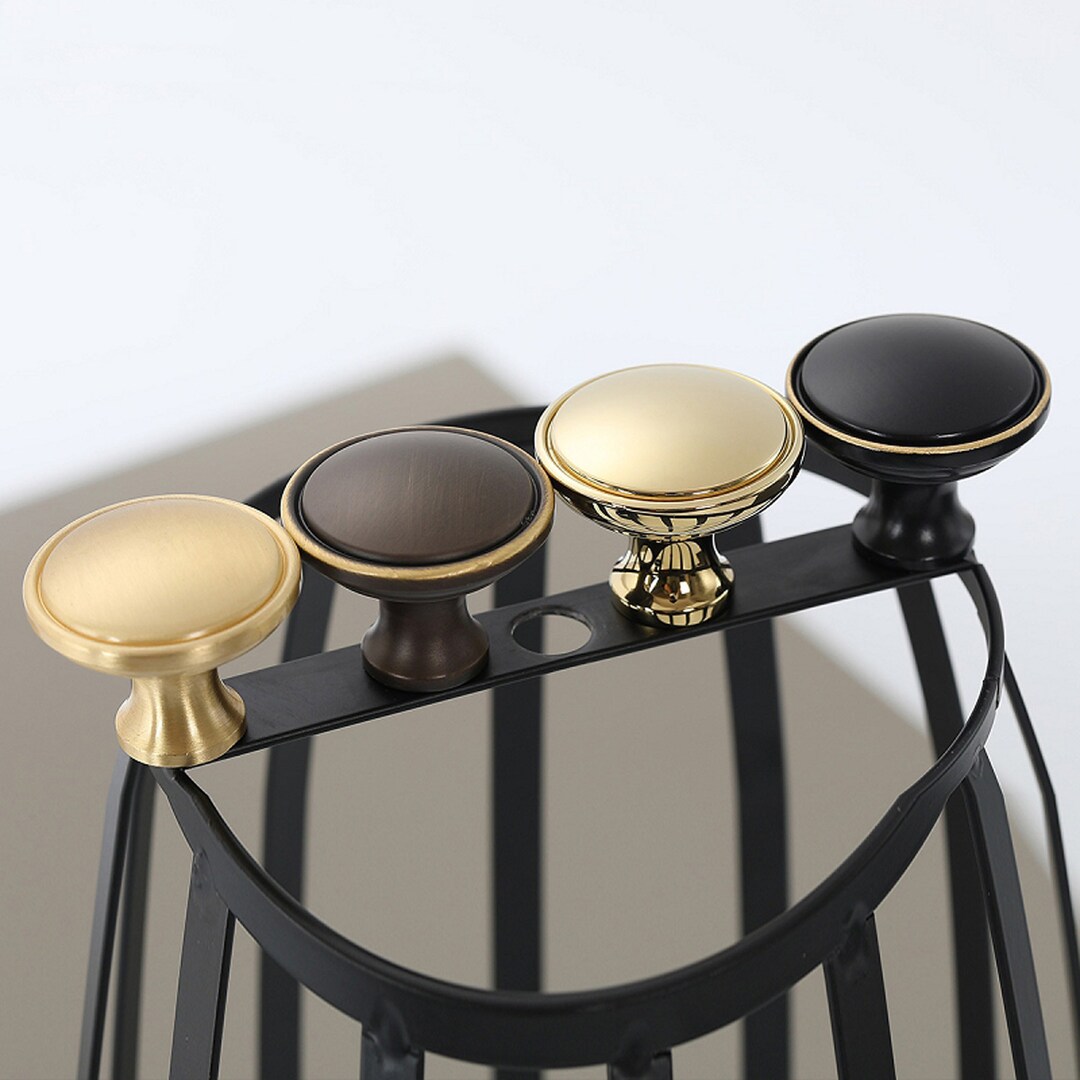 Drawer Cabinet Handle Single Hole Pure Copper American Cabinet Door ...