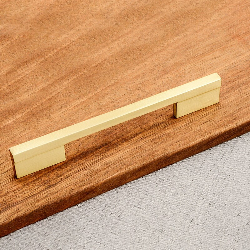Simple Grooved Copper Cabinet Door Handle Customization - Etsy