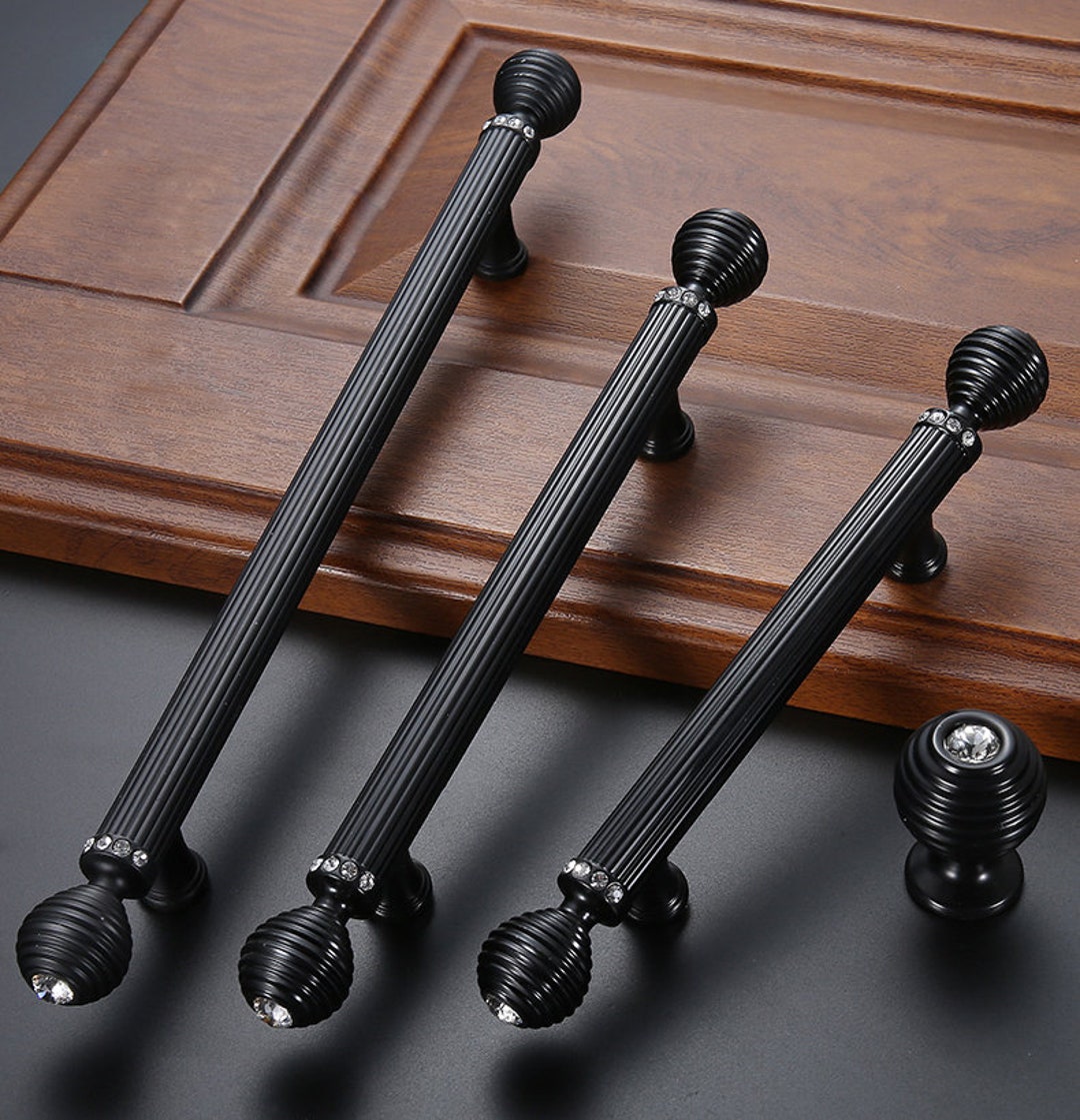 Insert Drill Series Cabinet, Wardrobe Door, New Black Drawer Handle ...