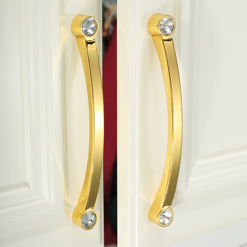 Wardrobe Door Handle Golden Modern Minimalist Solid Wood - Etsy