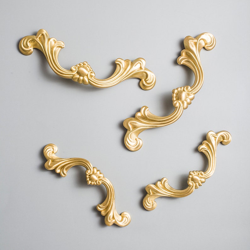 Brass Handle American European-style French Retro Handle - Etsy